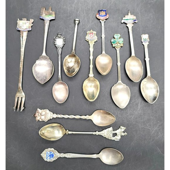 Vintage | Dining | Vintage Silver Plated Collectors Spoons English ...
